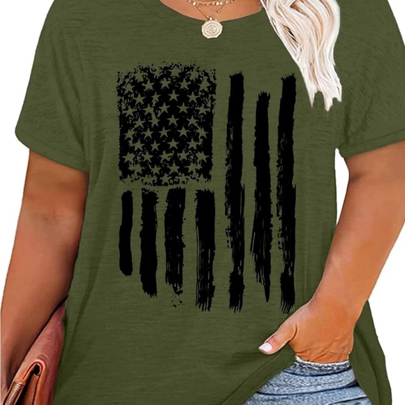 Tops | 3x Flag Shirt New Wout Tags | Poshmark